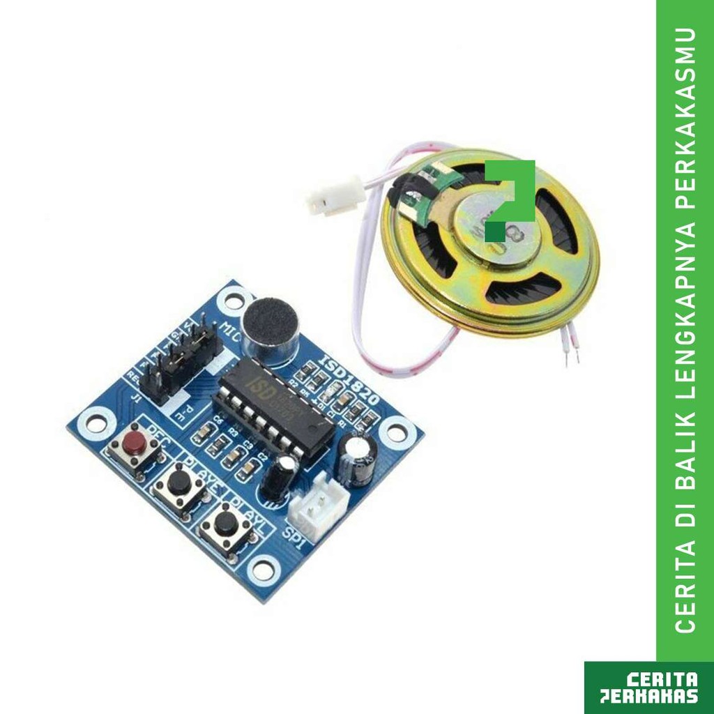 Jual Perekam Modul Suara ISD1820 CP / Sound Recorder Playback Es Krim ...