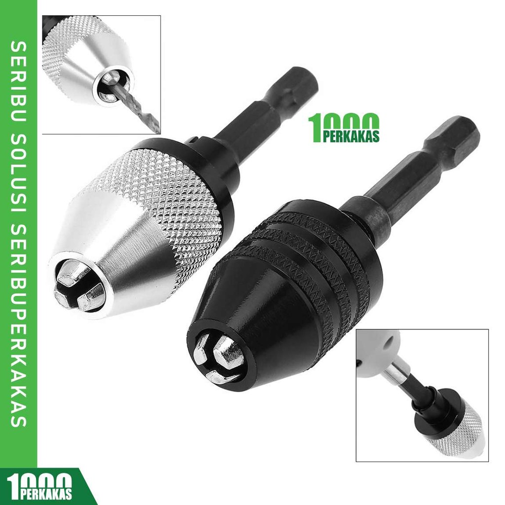 Jual 1P Bor Mata Drill Chuck / Kepala Bor Mini Bit Quick Micro Change 1 ...