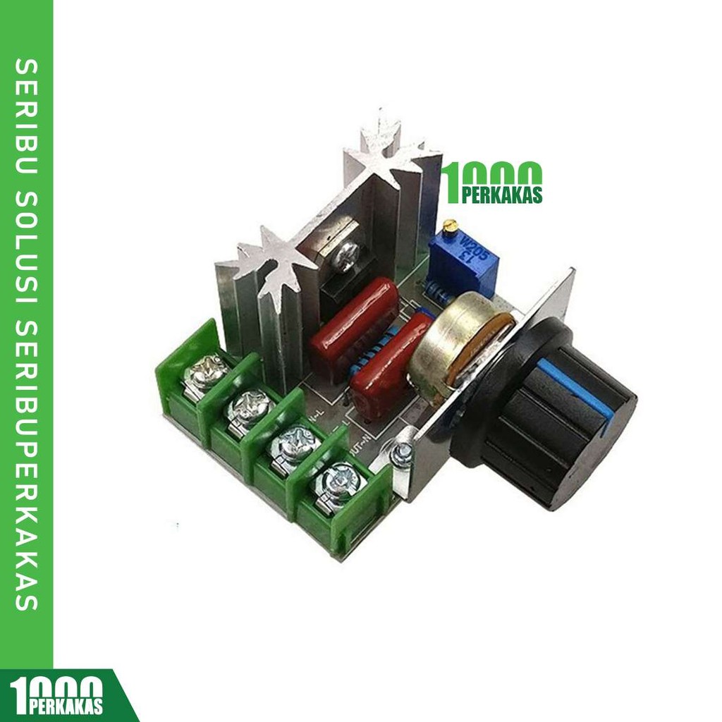 Jual 1P SCR Dimmer 2000W AC Voltage / Regulator Speed Controller PWM Motor Suhu Pemanas / Motor ...
