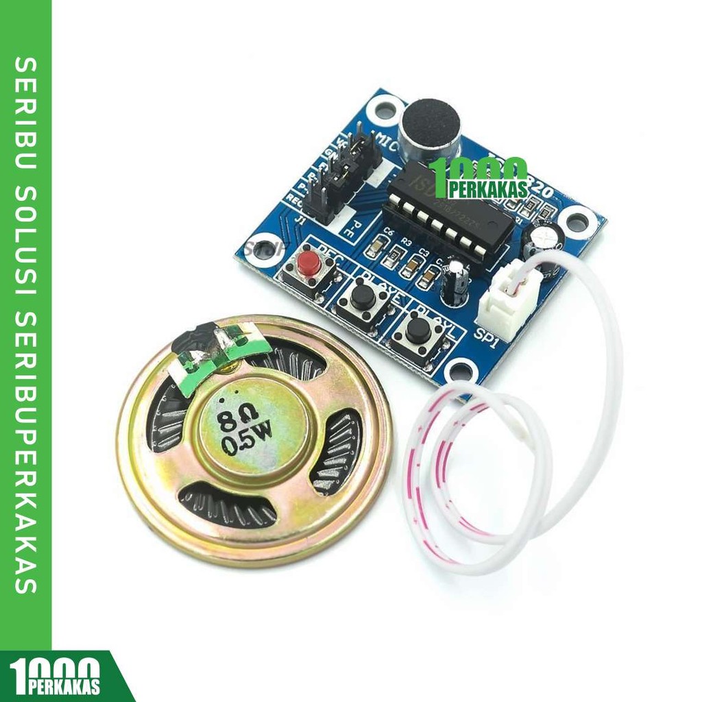 Jual 1P Perekam Modul Suara ISD1820 / Sound Recorder Playback Es Krim Voice / Module Arduino ...