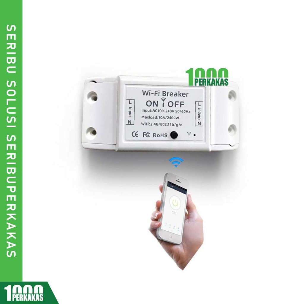 Jual 1P Switch Smart WiFi / Saklar Pintar Wireless / Breaker ON OFF ...