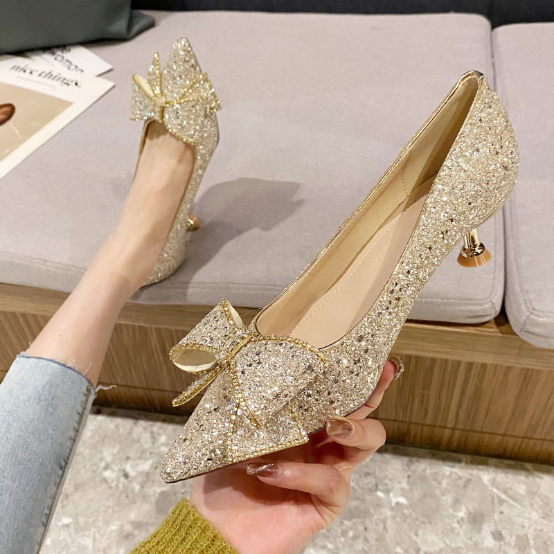 Jual Sepatu Pernikahan Gaya Cina Merah Xiuhe Sepatu Pengantin Gaun ...