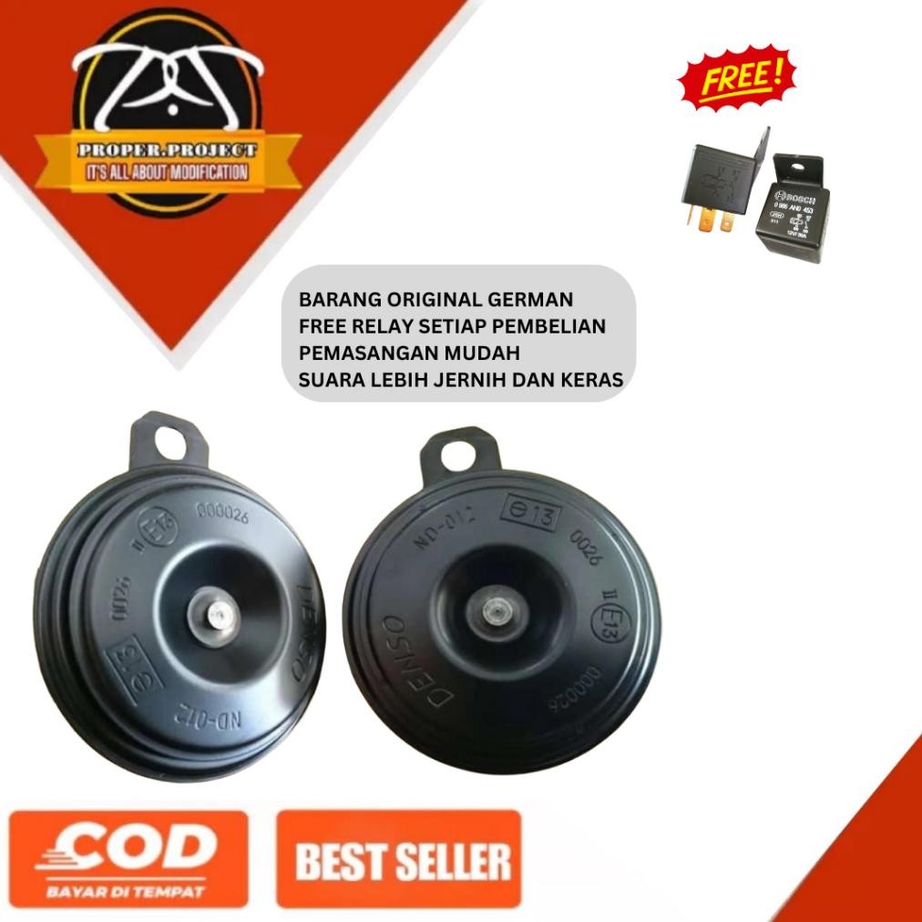 Jual SPECIAL Klakson Disc Denso Compact Motor Mobil 12V Universal Semua ...