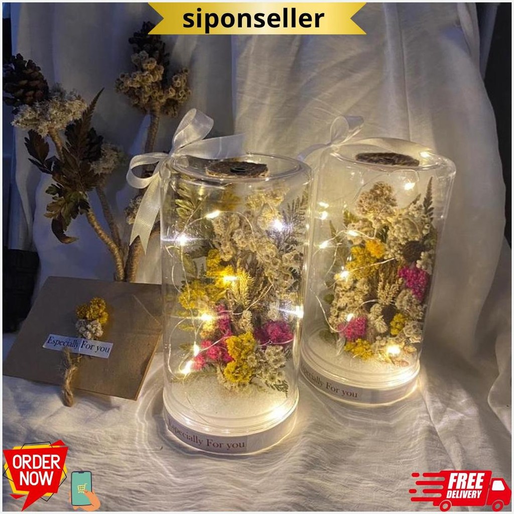 Jual Lampu Led Bunga Edelweiss Gift Box Bunga Abadi Lampu Kamar Tidur ...