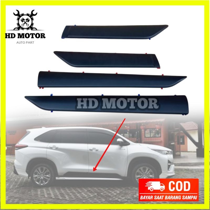 Jual lis list Body side moulding pintu samping innova zenix original ...
