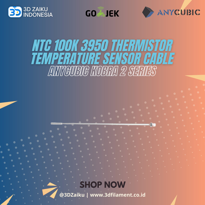 Jual Original Anycubic Kobra 2 Series NTC 100K 3950 Thermistor Temperature Sensor Cable | Shopee ...