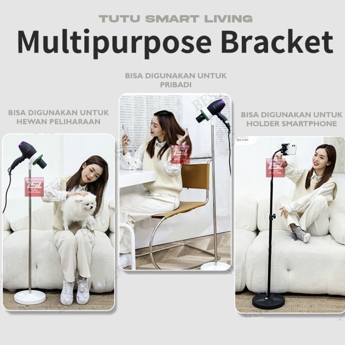 Jual Holder Stand Hairdryer/Hp/Blower Standing/Tiang Penyangga Hairdryer | Shopee Indonesia