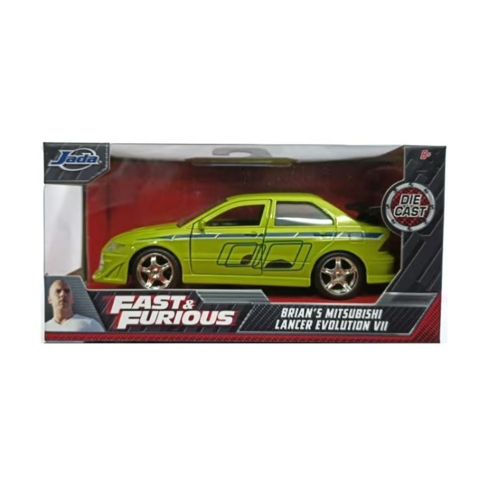 Jual Jual Brian Mitsubishi Lancer Evolution VII Jada Fast & Furious 1/ ...