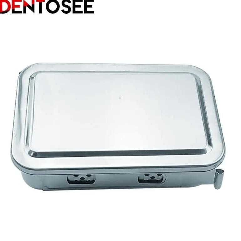 Jual Dental Storage Box Surgical Tray Steriliser Container Nursing Lid ...
