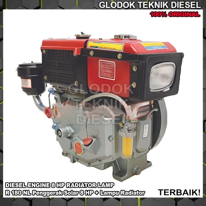 Jual Mesin Penggerak Serbaguna Diesel 8 PK + Lampu Radiator R 180 NL Radiator Lamp 8 HP Solar ...