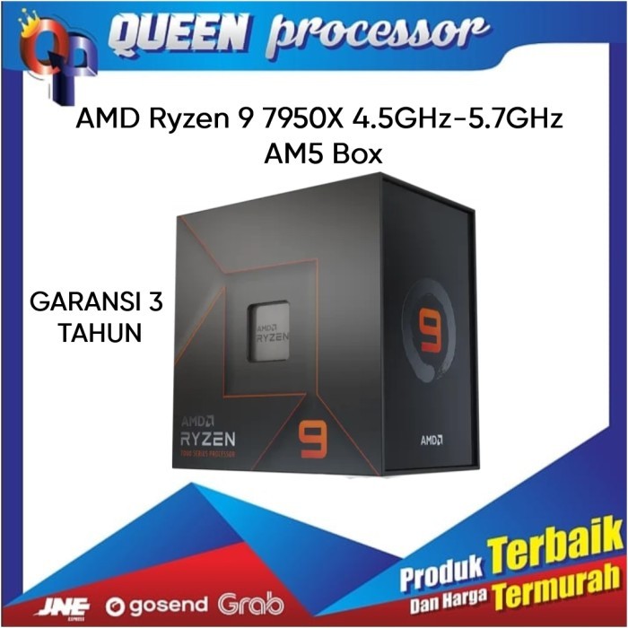 Jual PROCESSOR AMD RYZEN 9 7950X 4.5GHz BOX | Shopee Indonesia