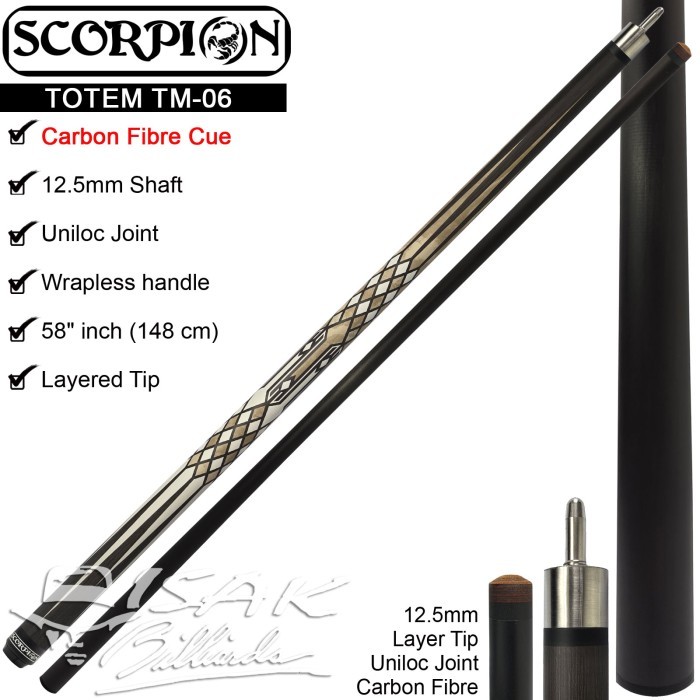 Jual StokTerbatas Scorpion Totem TM-06 Carbon Fibre Uniloc Low Dlection ...