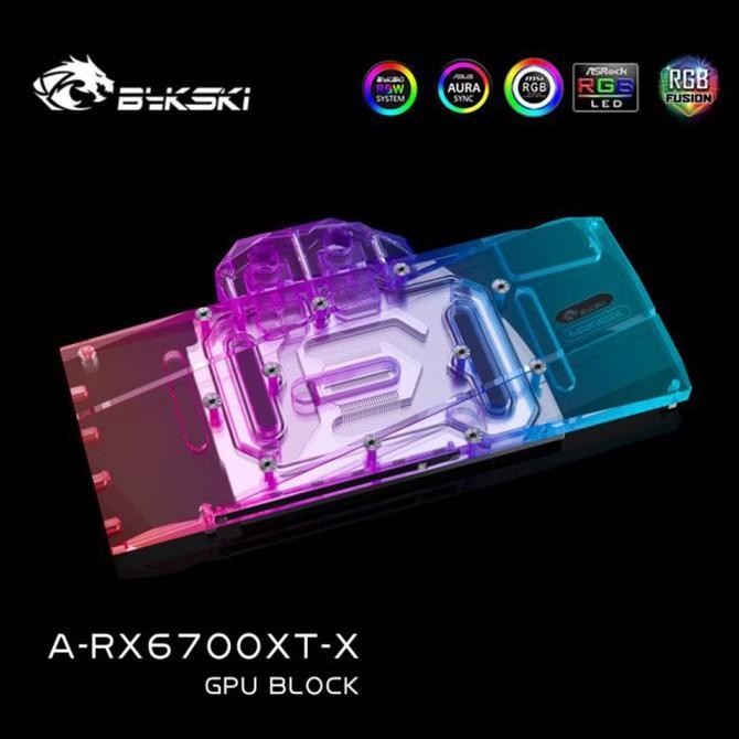 Jual Bykski RX 6700 GPU Water Block for AMD RX 6700XT Sapphire XFX ...