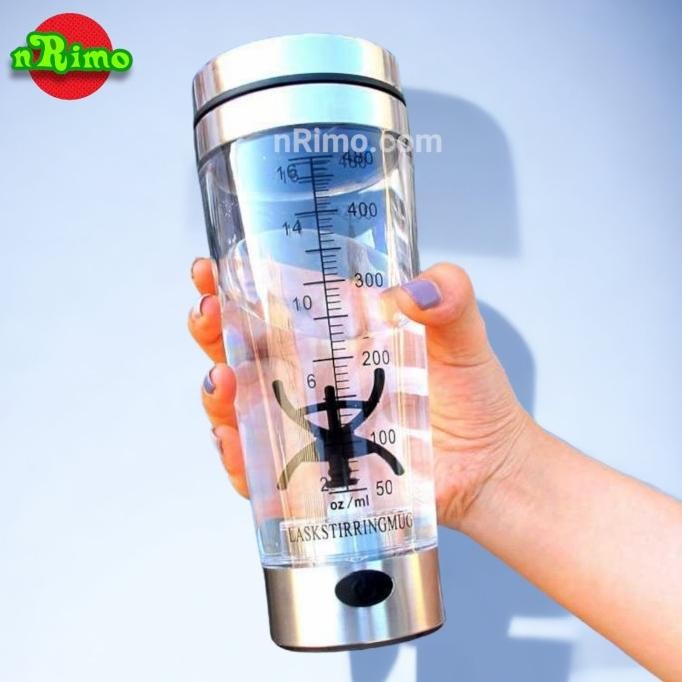 Jual Botol Shaker Gym Whey Protein Electric Mixing Cup Portable Mixer ...