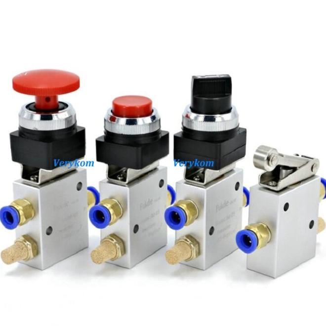 Jual Import 3/2 Way Pneumatic Limited Switch Jm Series Manual Control Valve Roller Jm-07 Air ...