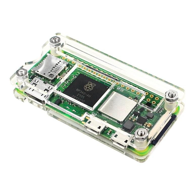 Jual Raspberry Pi Zero 2 W Acrylic Case Transparent Shell with Aluminum ...