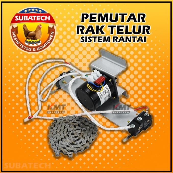 Jual Pemutar Rak Mesin Tetas Telur Otomatis Sistem Rantai Original ...