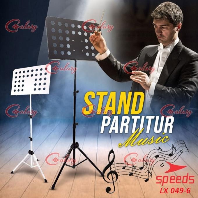 Jual Alat Musik Stand Untuk Partitur Sheet Stand Partitur Besar 049-6 ...