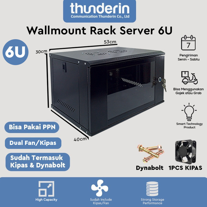 Jual Wallmount Rack Server 6U. Rack Server Ukuran 6U | Shopee Indonesia