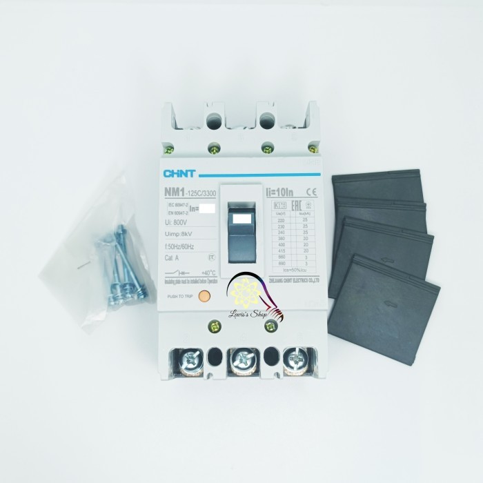 Jual NEW MCCB Chint NM1-125C 80A 100A No Fuse Breker ORIGINAL | Shopee Indonesia