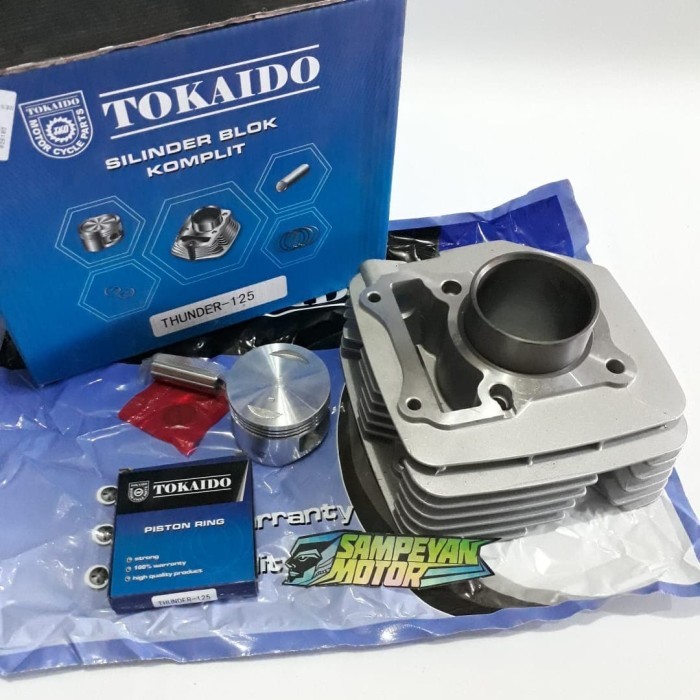 Jual Silinder Blok Block Cylinder Kit Piston Seher Seker Set Suzuki Thunder Barang Langka ...