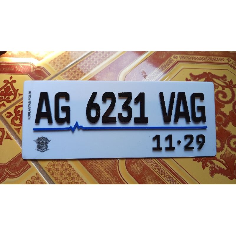 Jual Plat Nomor Motor Variasi Full Akrilik timbul Baut Tanam custom ...
