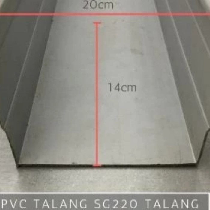 Jual Talang Air Per Meter PVC Kotak SG 220 8" 8 Inch | Shopee Indonesia