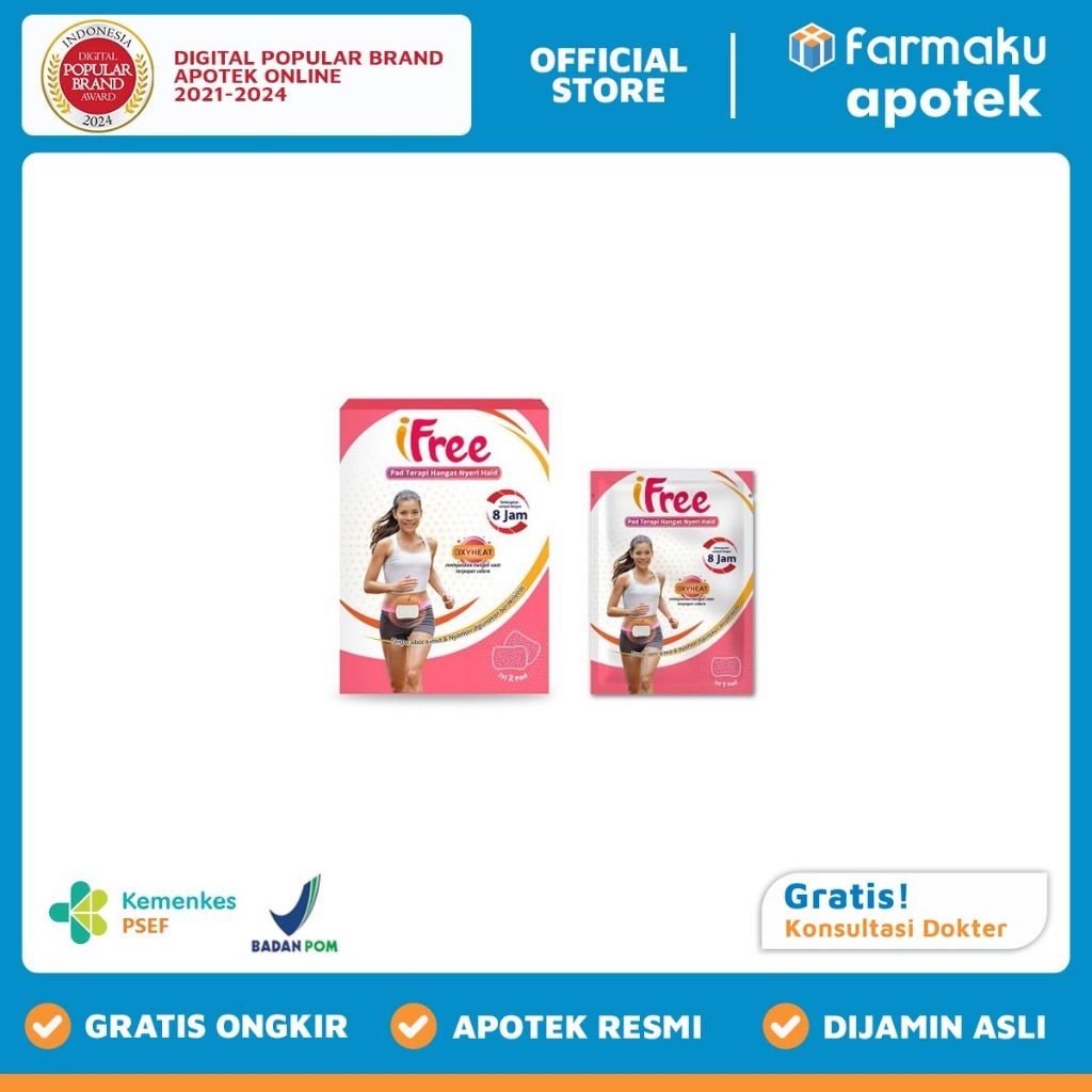 Jual Ifree Pad Terapi Nyeri Haid Box 2 Sachet - BIN | Shopee Indonesia