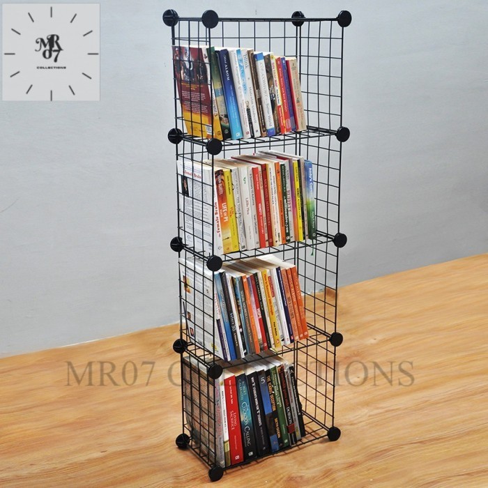 Jual RAK BUKU BESI SERBAGUNA MINIMALIS BONGKAR PASANG PORTABLE RAK ...