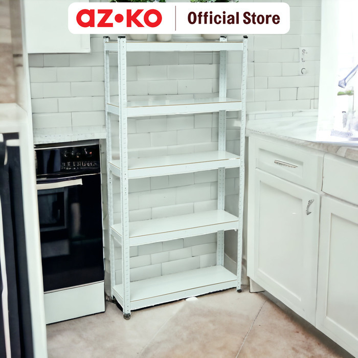 Jual Azko Krisbow 90X30X180 Cm Rak Besi 5 Tingkat - Hijau | Shopee ...