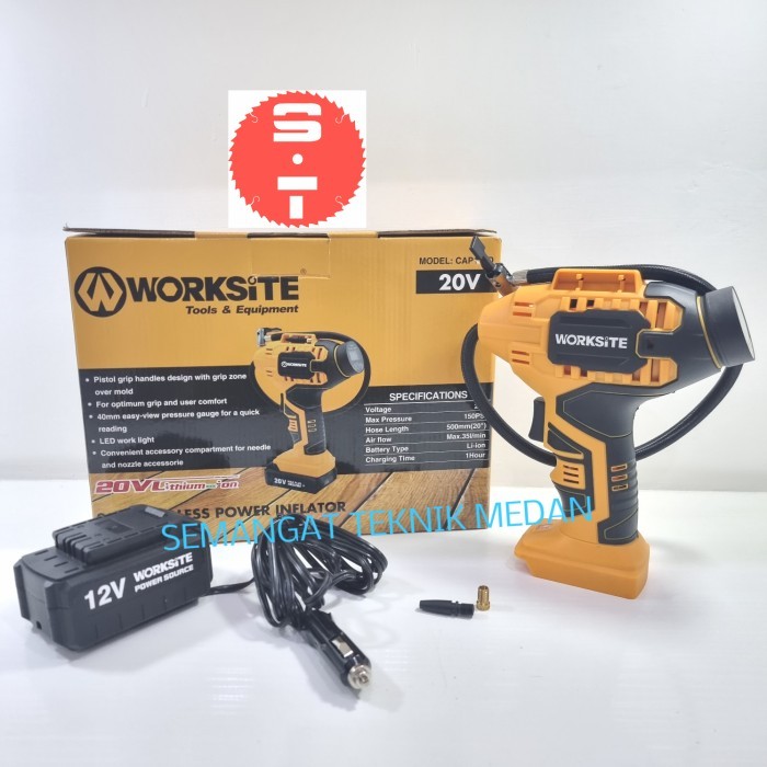 Jual Cap115D Cordless Kompresor Angin Mini Pompa Ban 150Psi Unit ...