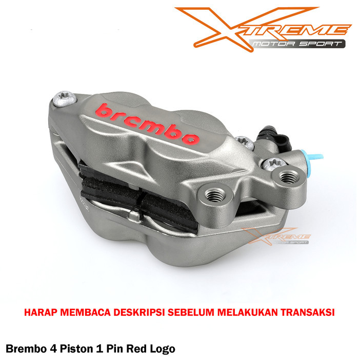 Jual Kaliper Brembo 4 Piston 1 Pin Grey Universal Original | Shopee Indonesia