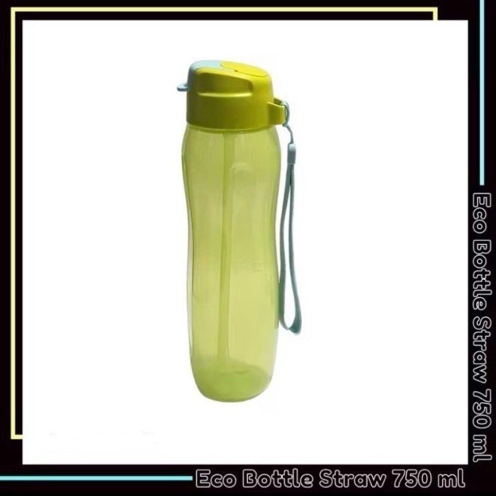 Jual TUPPERWARE ECO BOTTLE WITH STRAW UKURAN 750ML 1 PC | Shopee Indonesia