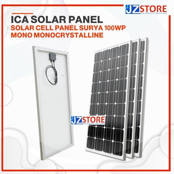 Jual Ica Solar Panel Solar Cell Panel Surya 100Wp Mono Monocrystalline ...