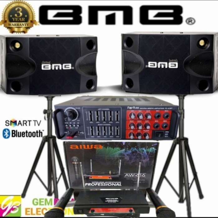 Jual Paket Karaoke Bluetooth Speaker Bmb 8 Inch Sound System Original ...