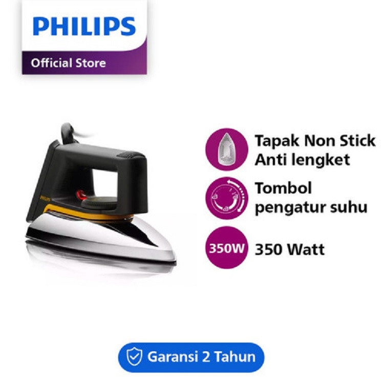 Jual Philips Setrika Legendaris HD1172 350 Watt - Garansi Philips ...