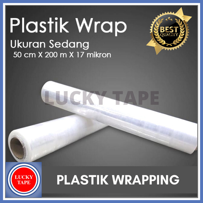 Jual PLASTIK WRAPPING LILIT/WRAPING/STRETCH FILM/REPING KOPER/50CM X ...