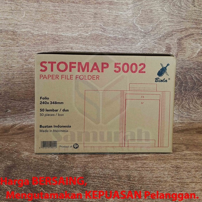 Jual Map BIOLA 5002 Folio / Stopmap Berkas Kertas Dokumen F4 Tanpa ...