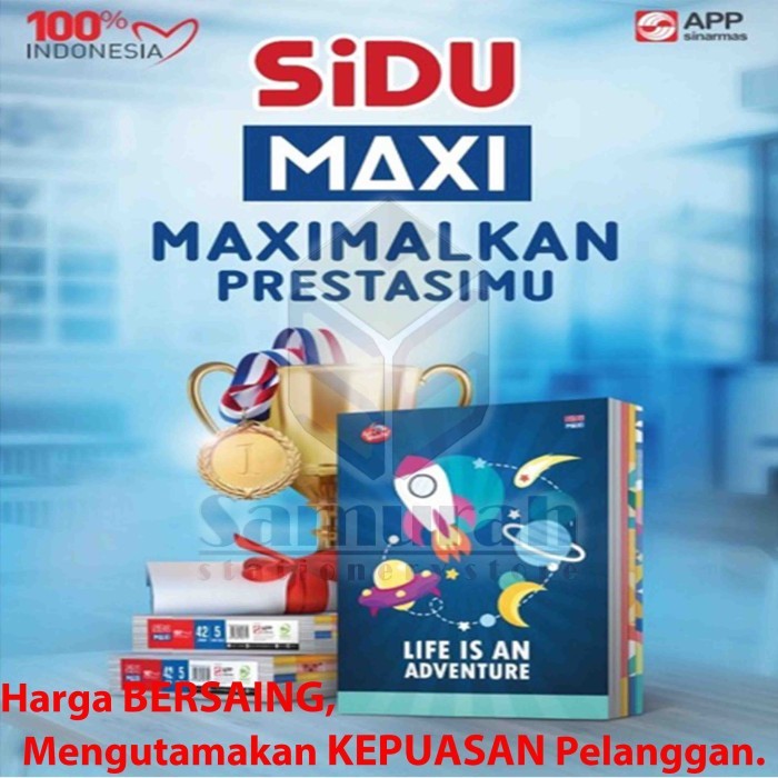 Jual Buku Tulis Sidu Maxi 42 Lembar / Besar Boxy 42 Lbr 1 pak isi 5 buku | Shopee Indonesia