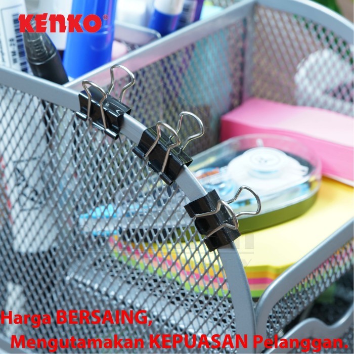 Jual Binder Clips No 105 Kenko / Clip Hitam / Klip Jepit Kertas Kecil ...