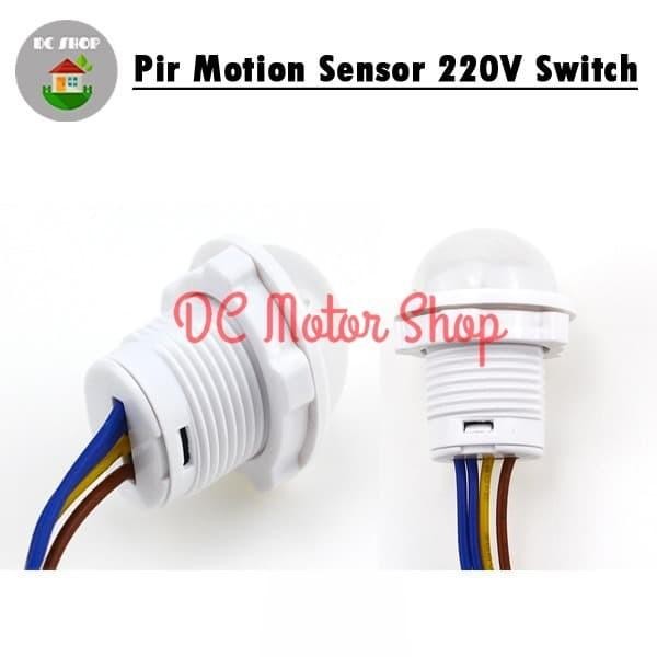 Jual SAKLAR OTOMATIS SENSOR GERAK /PIR MOTION SENSOR DETECTOR 220V AC ...