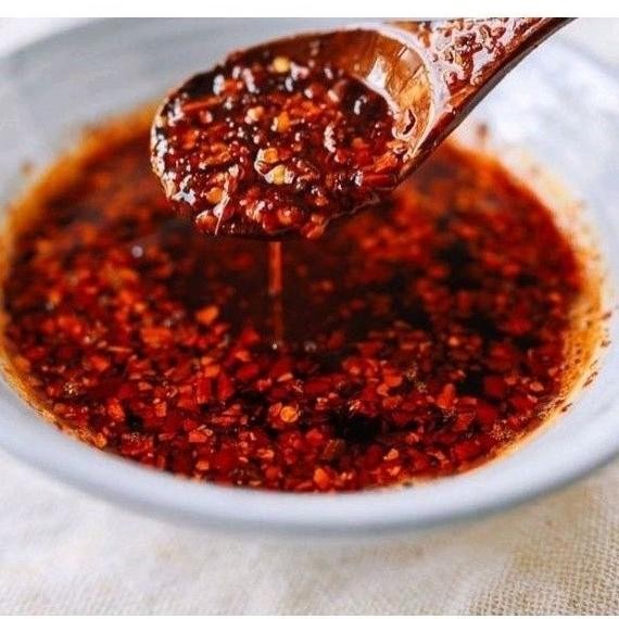 Jual MINYAK CABAI Halal! Chili oil minyak cabe utk dimsum ramen lamien ...