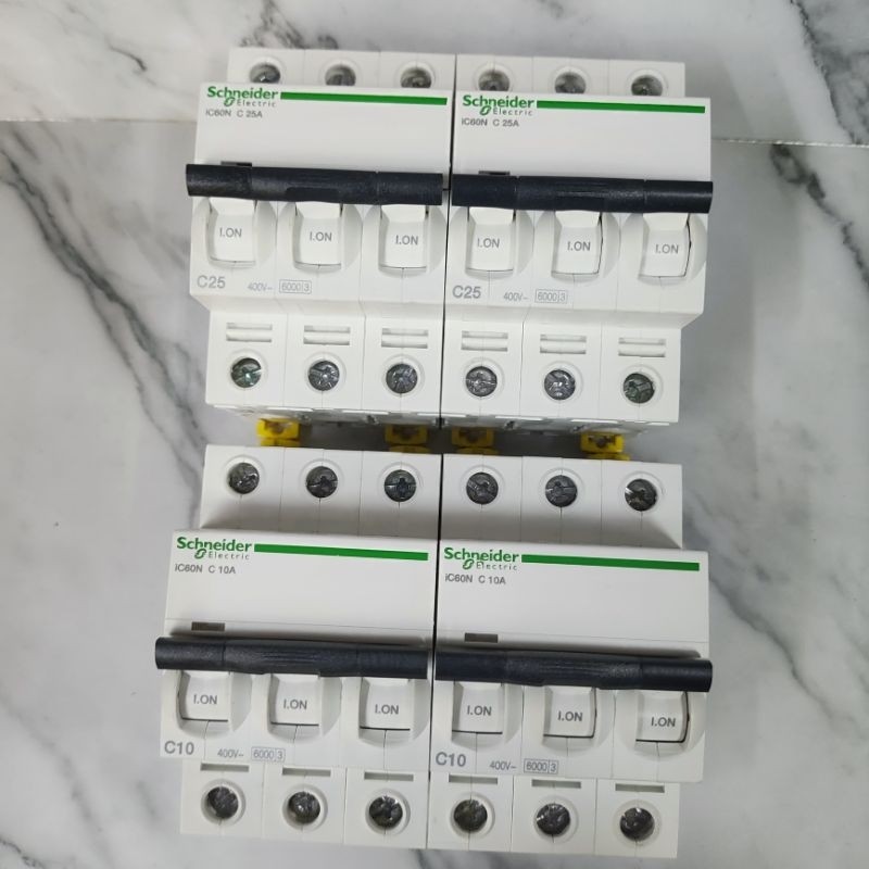 Jual MCB IC60N 6KA 3P 6A 10A 16A 20A 25A 32 40A 50A 63A Miniature Circuit Breaker | Shopee Indonesia
