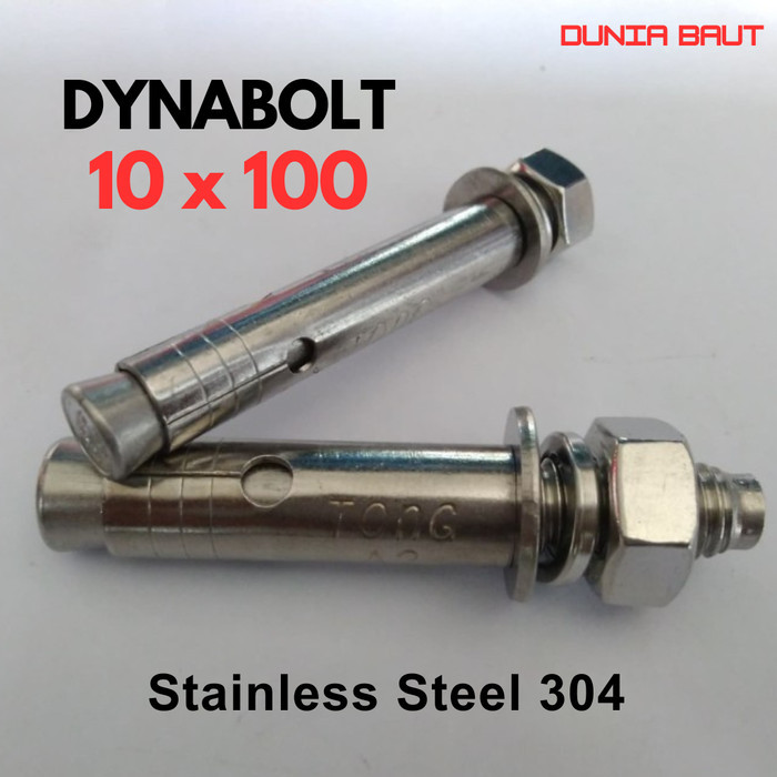 Jual Dynabolt M10X100 / Dinabolt 10X100 / Anchor Bolt M10 X 100 / 10 X ...