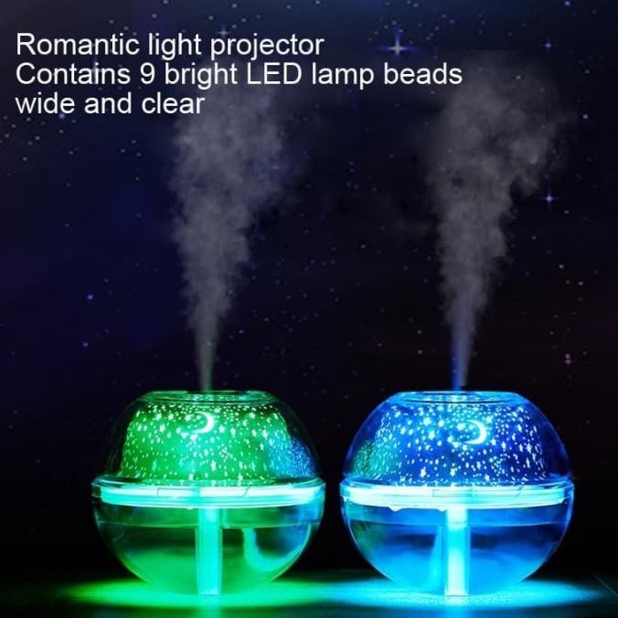 Jual Taffware Air Humidifier Diffuser 500Ml + Lampu Tidur Proyektor ...