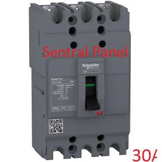 Jual Promo SCHNEIDER MCCB NFB Breaker EZC100F EZC 100F 3P 30A 30 A ...