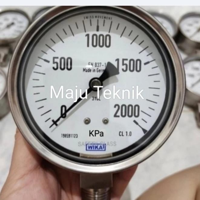 Jual Wika 4" 2000 Kpa, Drat 1/2" Npt Full Ss Racket / Bottom | Shopee Indonesia