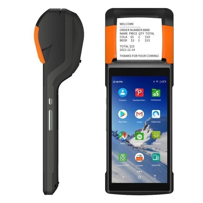 Jual Promo Mesin Kasir SUNMI V2 2/16GB 4G Android Portable Thermal Printer Scan COD | Shopee ...