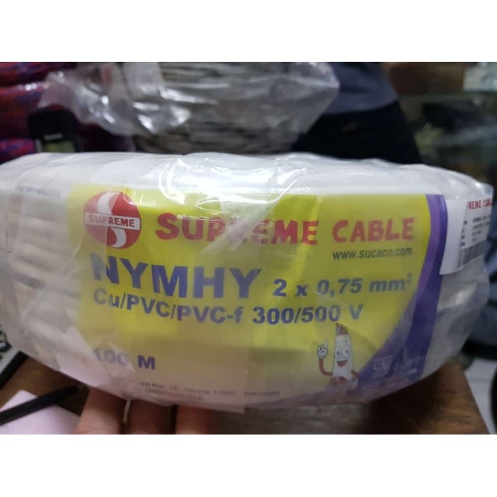 Jual Kabel Listrik Serabut Isi 2 Nymhy 2X0,75Mm Supreme @100M | Shopee Indonesia