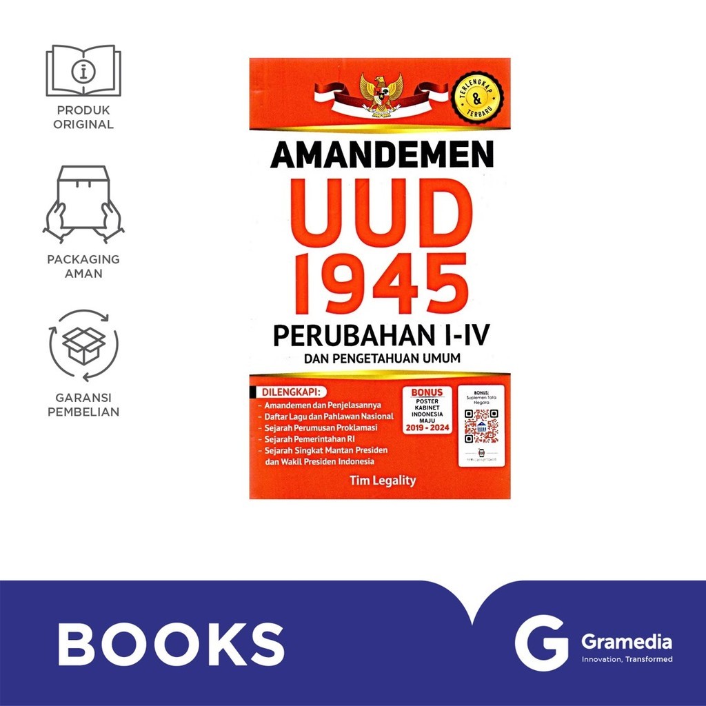 Jual Amandemen UUD 1945 Perubahan I-IV dan Pengetahuan Umum Edisi Terbaru | Shopee Indonesia